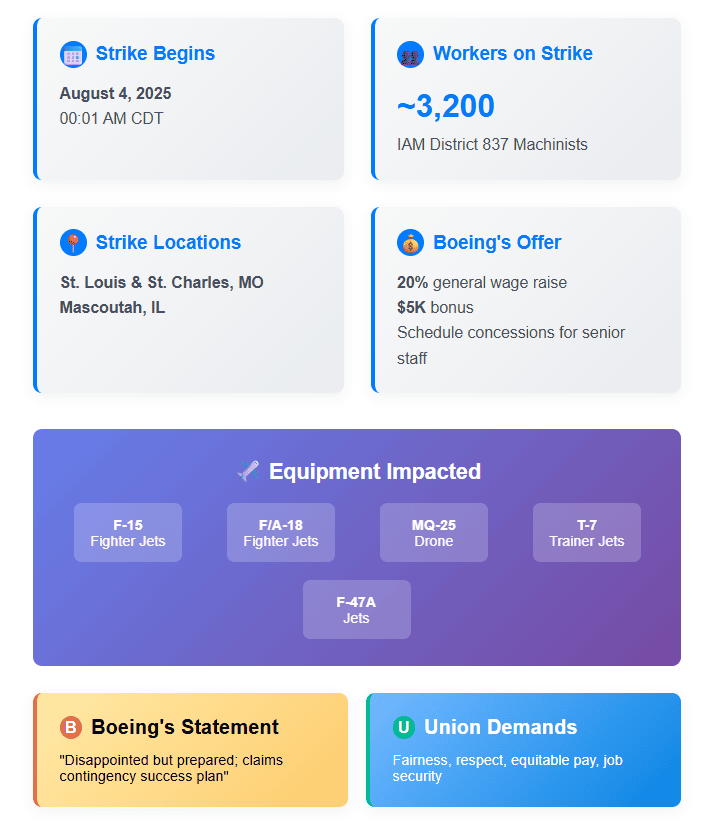 The Boeing Defense Strike: A Timeline of Events - Diversity Employment